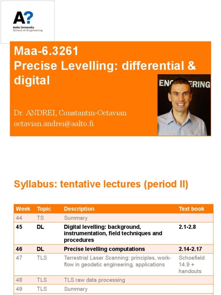 Precise Levelling PDF | PDF | Scientific Observation | Applied And Interdisciplinary Physics