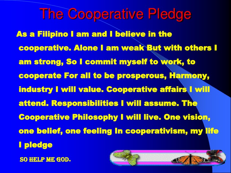The Cooperative Pledge | PDF
