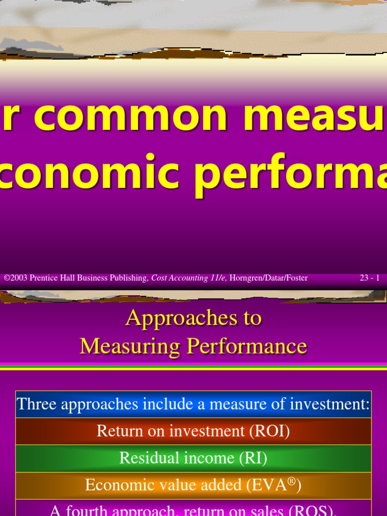 Four Common Measures of Economic Performance | PDF | Cost Of Capital ...
