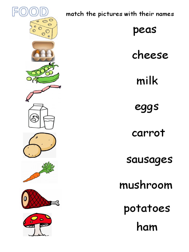 Food Matching and Order - Esl | PDF
