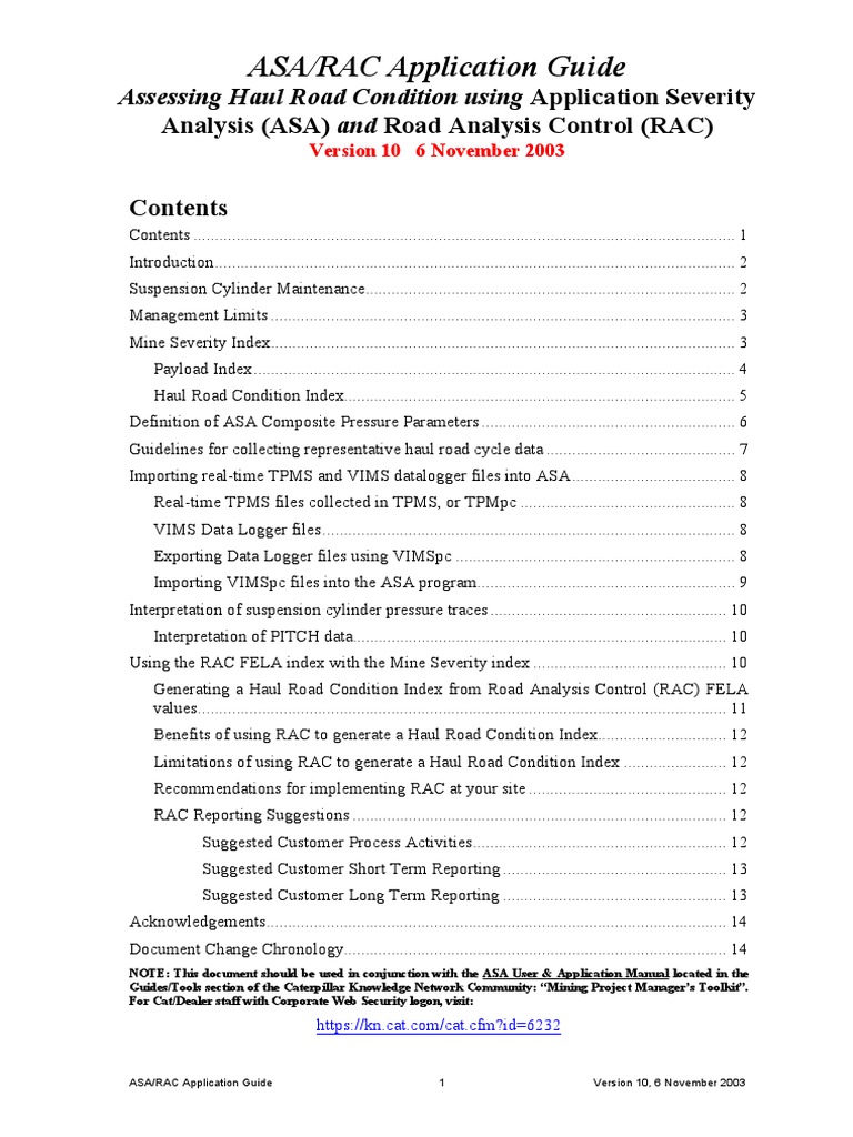 ASA-RAC Application Guide | PDF | Computer File | Road