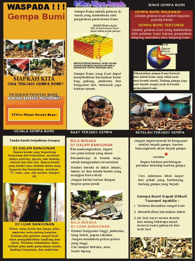 Leaflet-Gempa Bumi Fix Ya | PDF