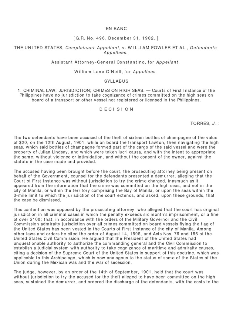 Criminal Law I 1D 1st Set PDF | PDF | Federal Government Of The United ...