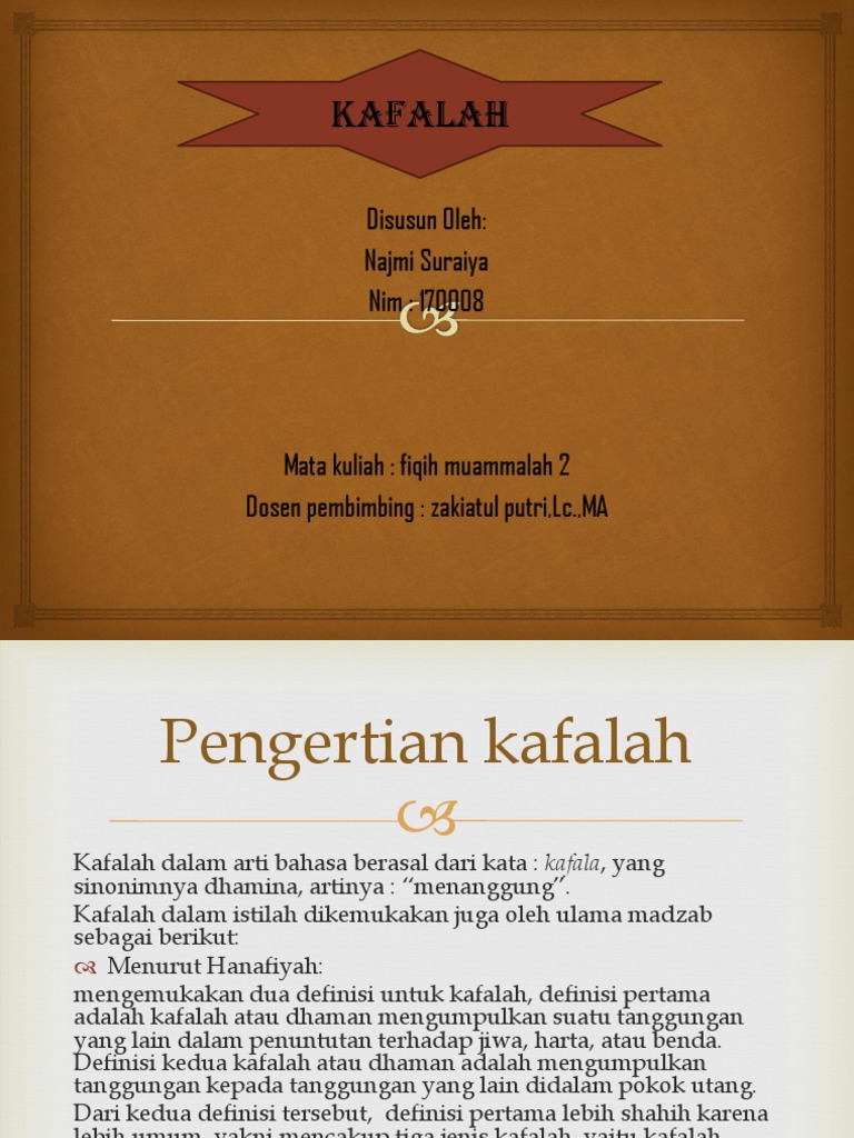 Kafalah | PDF