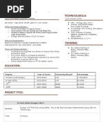 SDB CV | PDF | Field Programmable Gate Array | Vhdl