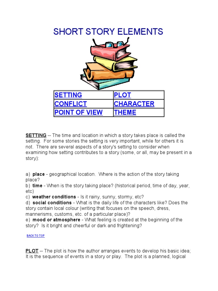 Short Story Elements | PDF | Narration | Cognition