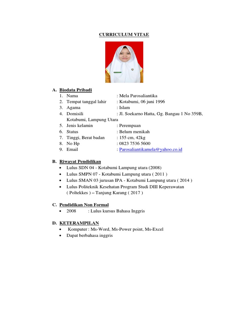 CURRICULUM VITAE Bpjs | PDF