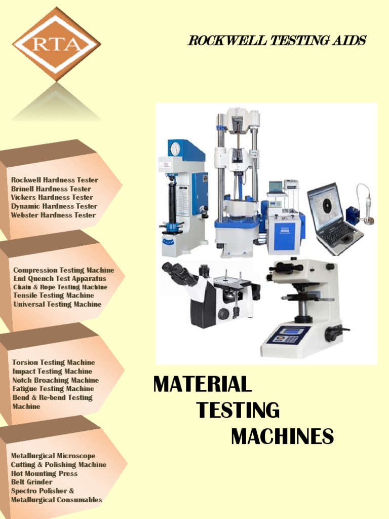 Material Testing Machines | PDF | Hardness | Metallurgy
