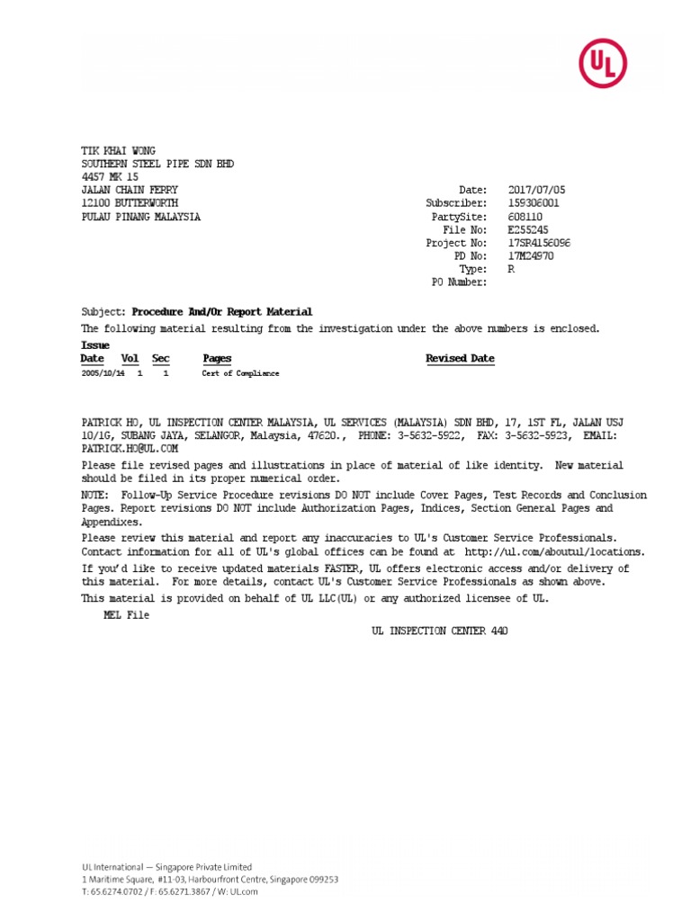 Certificate of Compliance - IMC PDF | PDF