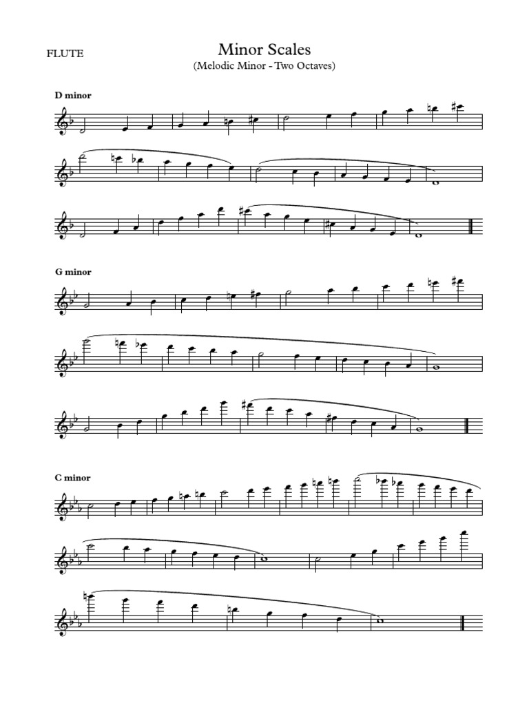 Two Octave Minor Flute | PDF