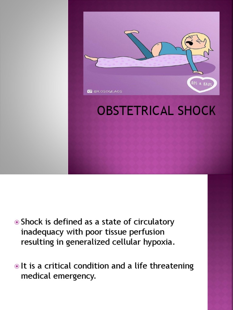 Obstetrical Shock Final PPT.pptx | Shock (Circulatory) | Intravenous Therapy