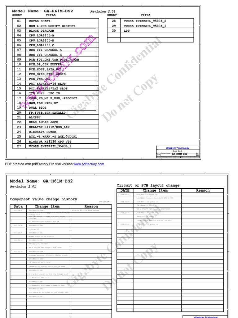 GA-H61M-DS2 Manual and Schematic | PDF | Computer Hardware | Computer ...