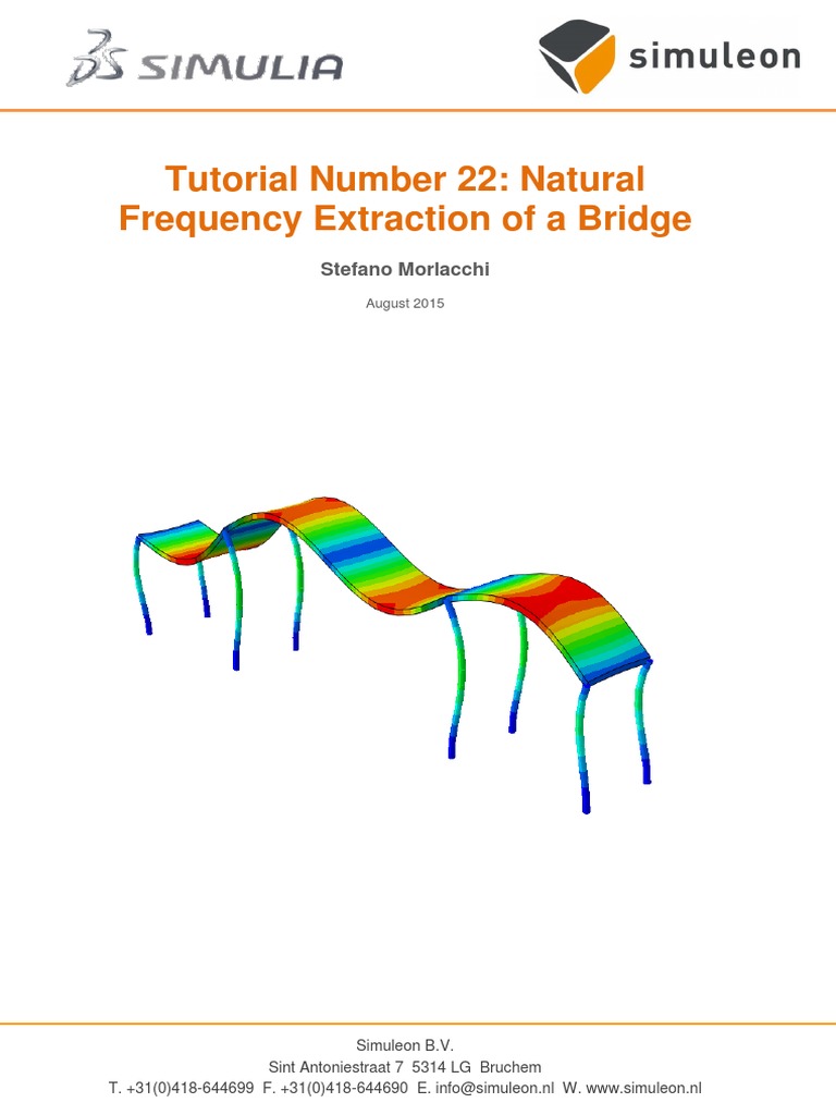 Tutorial 22 - Frequency Analysis | PDF | Elasticity (Physics) | Beam (Structure)