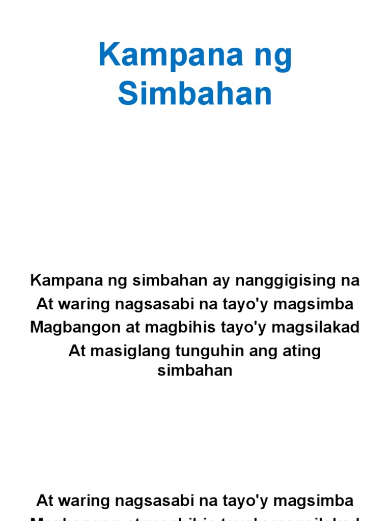 Kampana NG Simbahan | PDF
