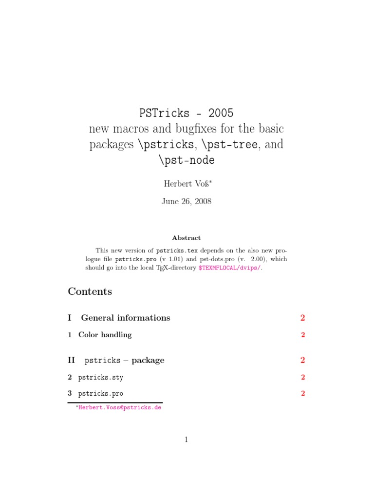Pstricks - 2005 New Macros and Bugfixes For The Basic Packages /pstricks, /Pst-Tree, and /Pst ...