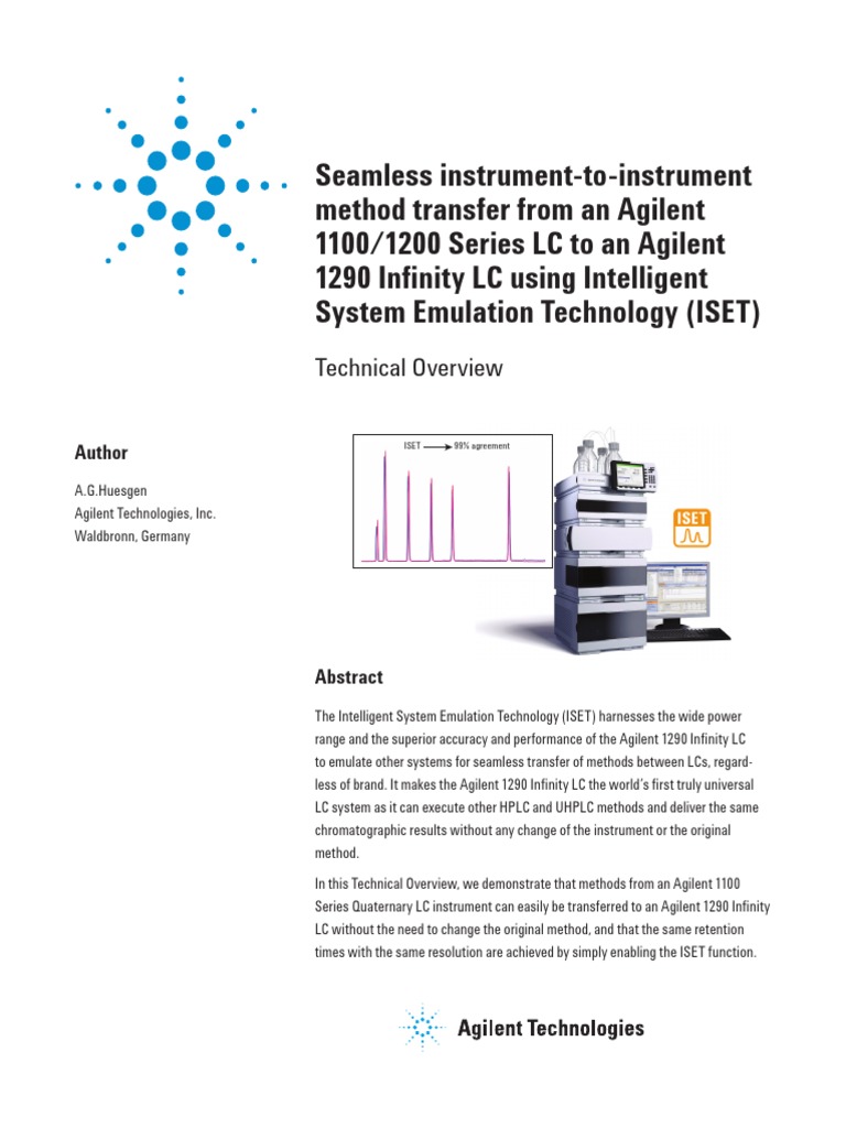 5990-9113EN ISET Application Note | PDF | High Performance Liquid ...