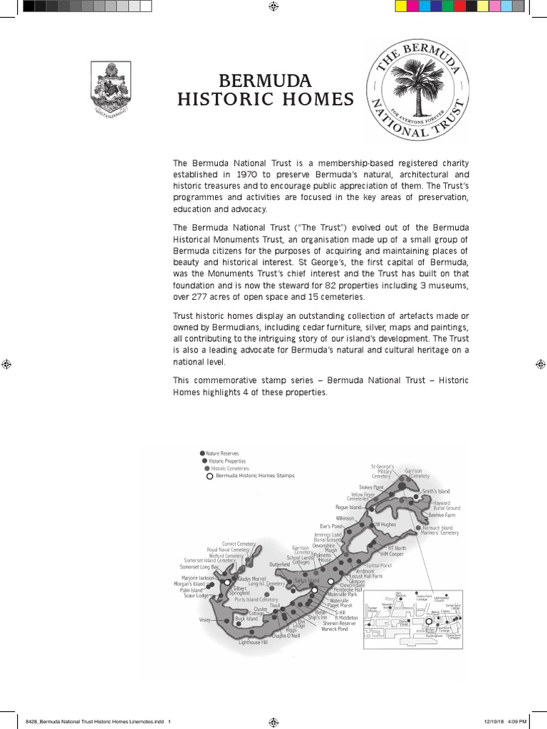 8428 - Bermuda National Trust Historic Homes - Linernotes PDF | PDF ...