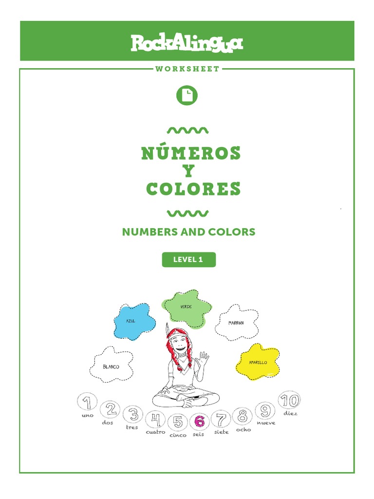 Fichas de Números y Colores para Niños | PDF | Color | Rojo
