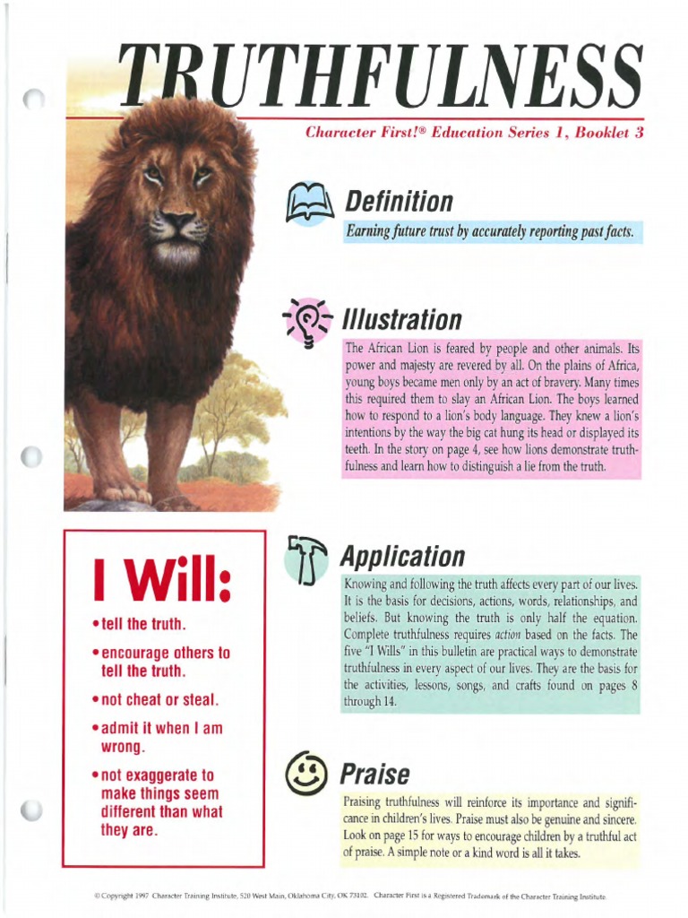 Truth Activity | PDF