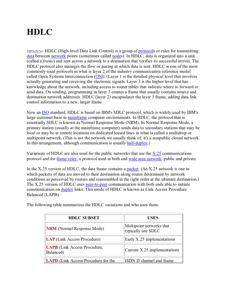 HDLC | PDF | Software Testing | Computer Network