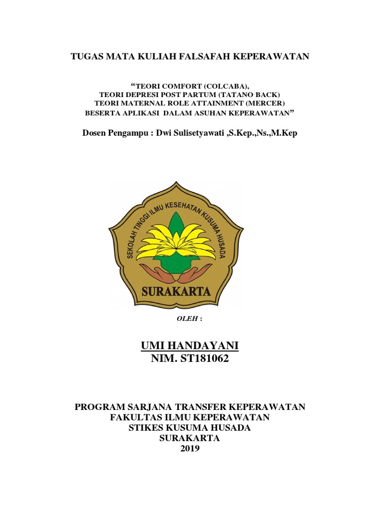 Tugas Teori Colcaba, Tatano Beck Dan Mercer-Umi Handayani - ST 181062 | PDF