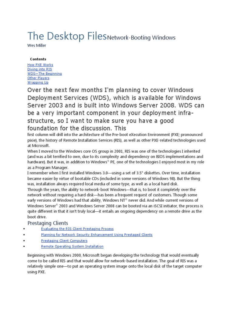 The Desktop Files Network | PDF | Computing | Computer Hardware