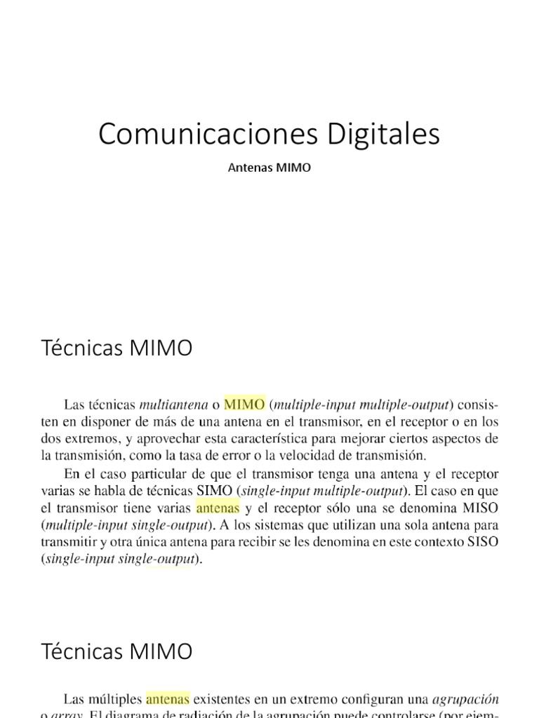 Antenas MIMO | PDF