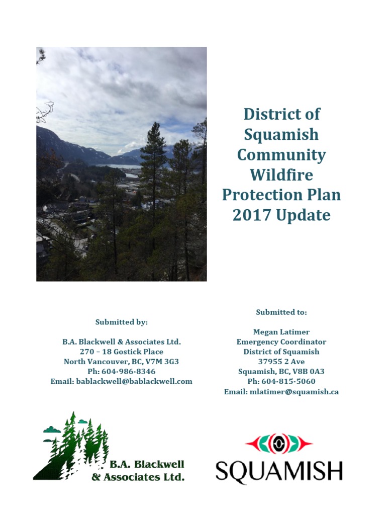 The Squamish Wildfire Plan | PDF | Wildfire | Emergency Management