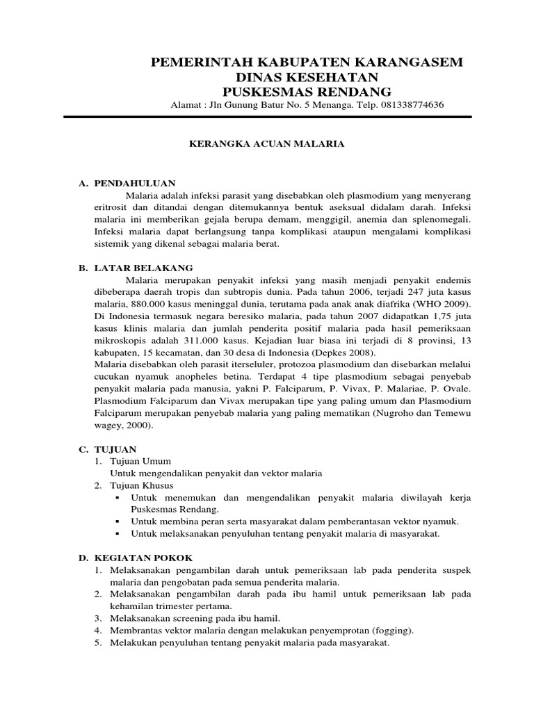 KAK Malaria | PDF