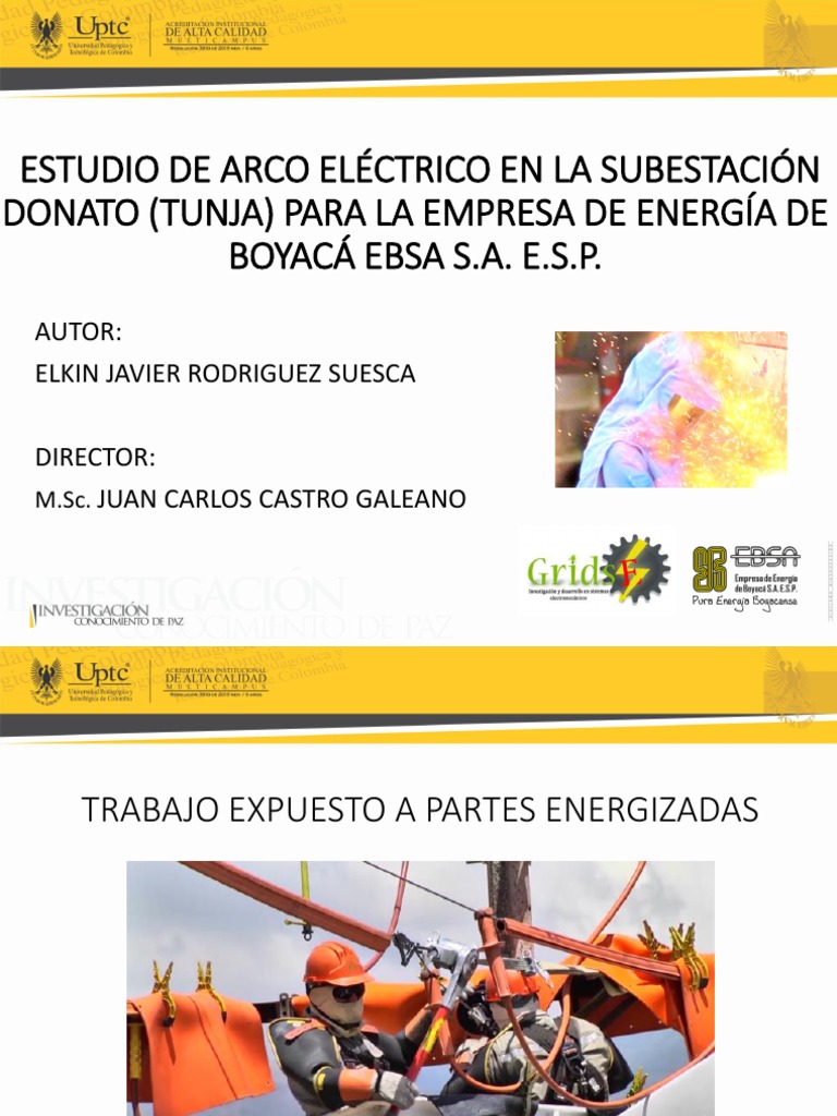 Estudio de Arco Eléctrico en Subestación EBSA | PDF | Colombia | Ingenieria Eléctrica