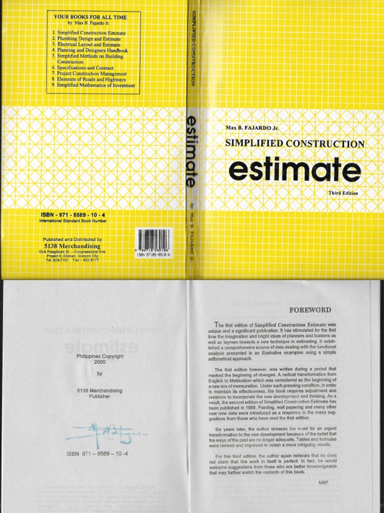 Cost Estimate Max Fajardo | PDF
