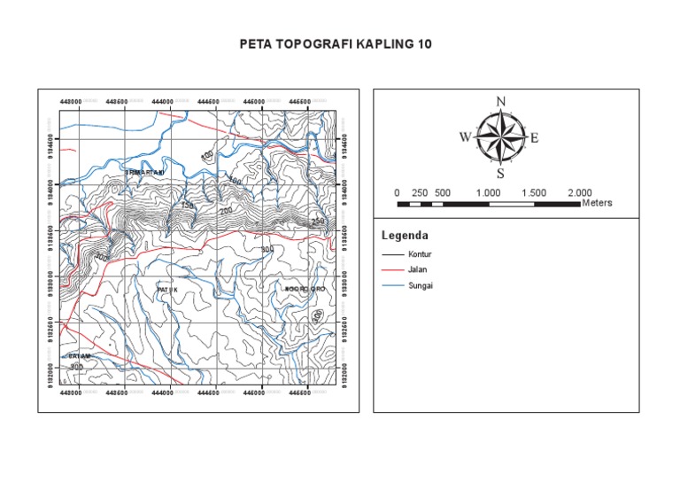 Peta Topografi Kapling 10 | PDF