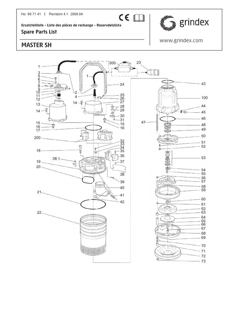 Grindex Master Parts List | PDF | Materials | Building Materials