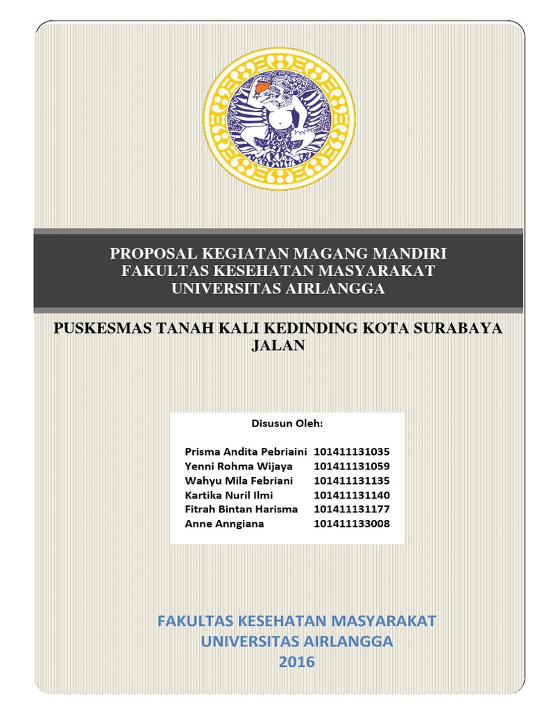 Proposal Magang Cover | PDF