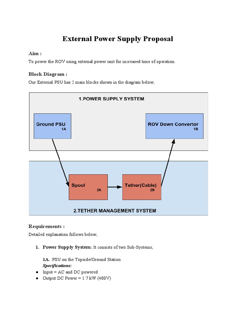 Robotics ROV Power Supply | PDF