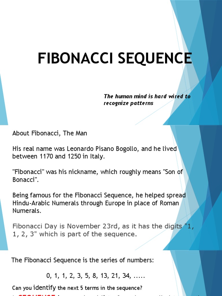 Lecture 2. The Fibonacci Sequence | PDF | Elementary Mathematics | Numbers