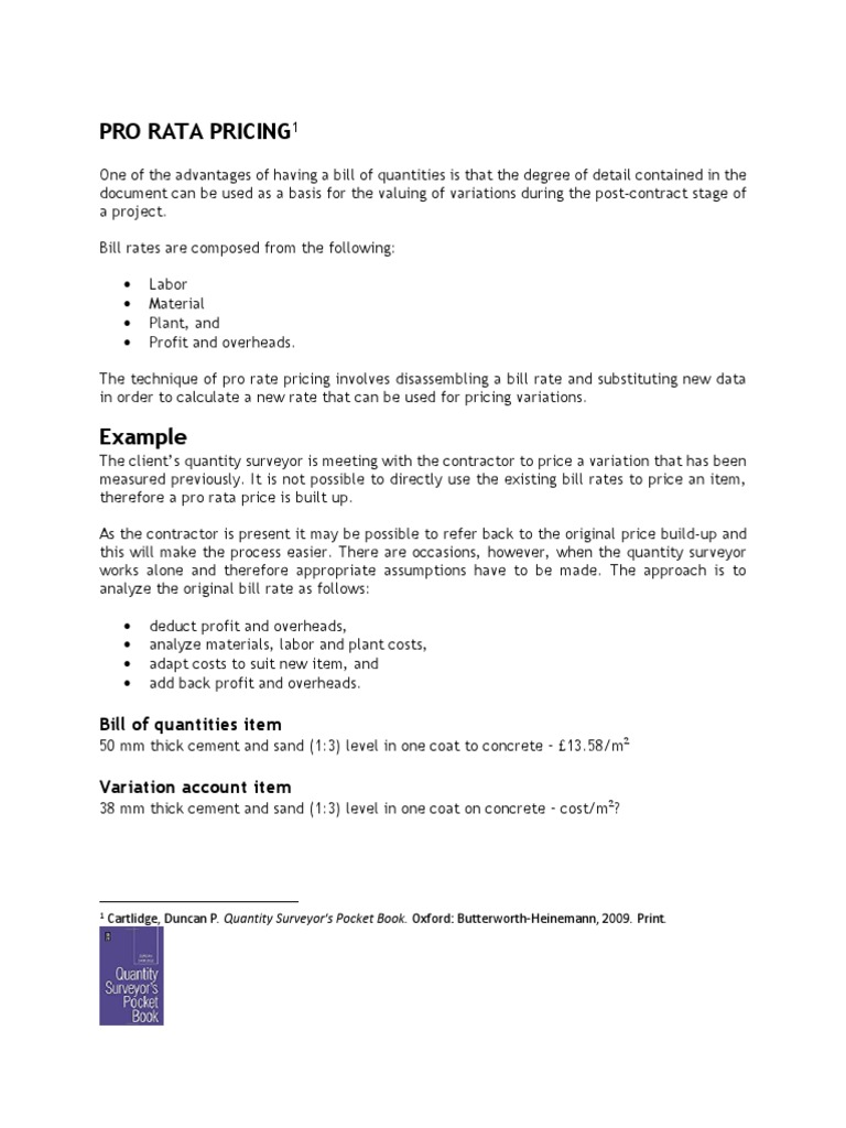 Pro Rata Pricing | PDF | Pro Rata | Economies