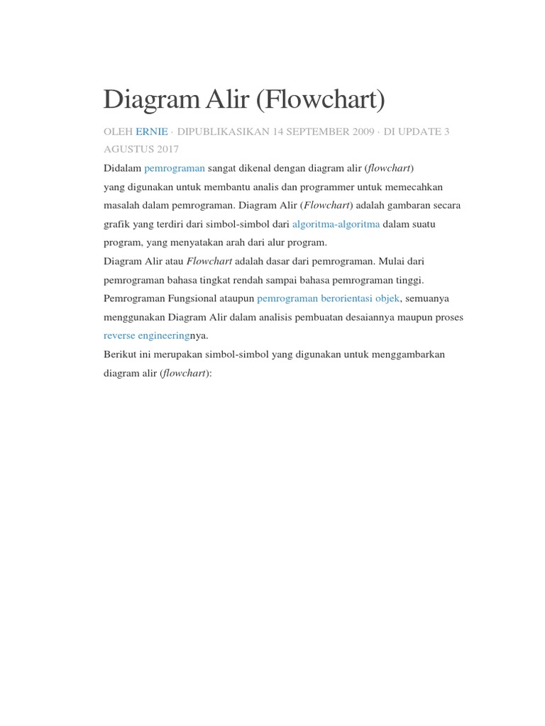 Aturan Flowchart | PDF