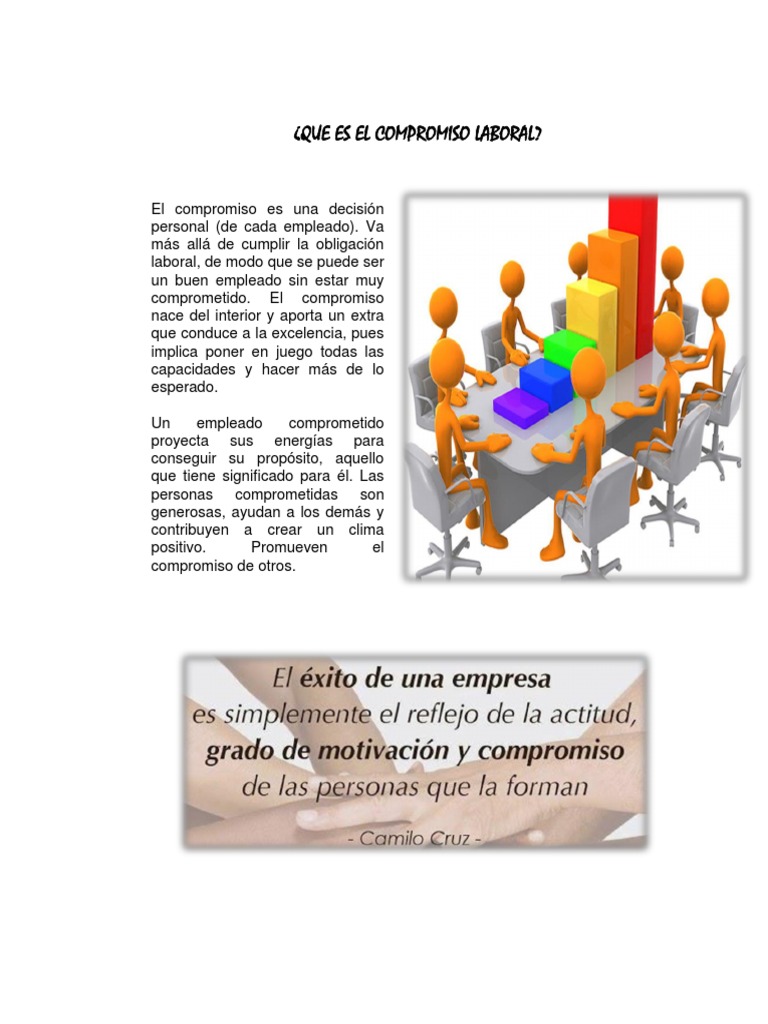 Que Es El Compromiso Laboral | Comunicación | Business