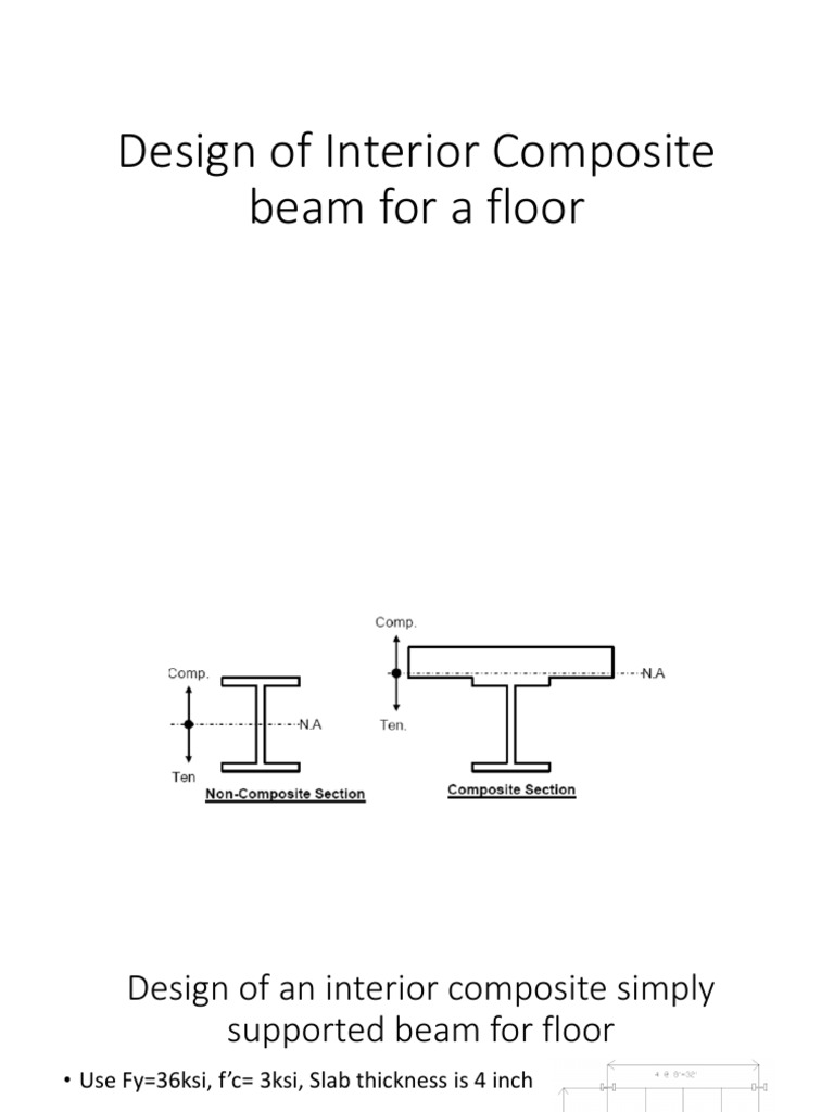 Composite Slab Calculation | PDF | Beam (Structure) | Engineering