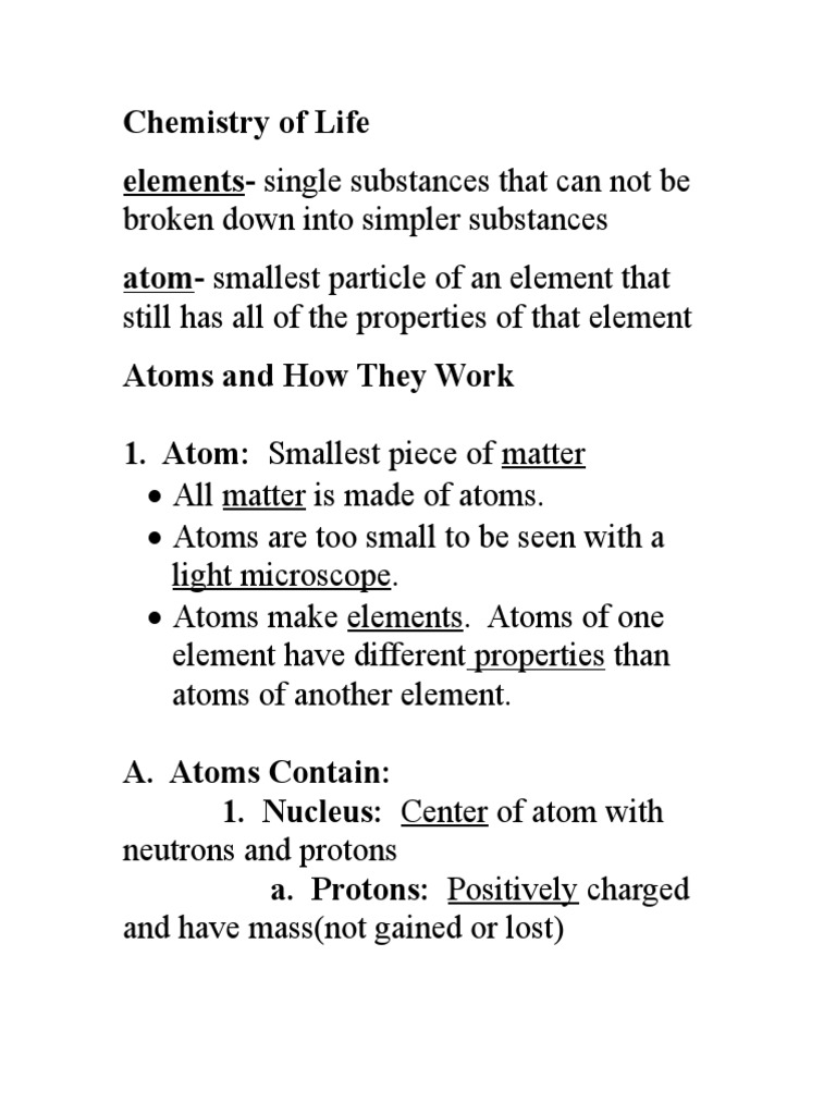 The Chemistry of Life: A Guide to the Elements, Atoms, Compounds, and ...