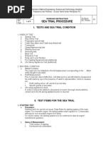 Sea Trial Report Form - MARINA Format | PDF
