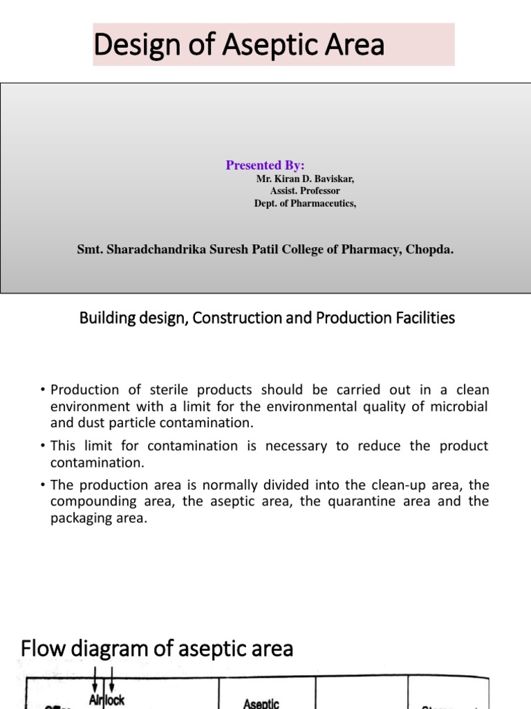Design of Aseptic Area-KDB | PDF | Sterilization (Microbiology ...
