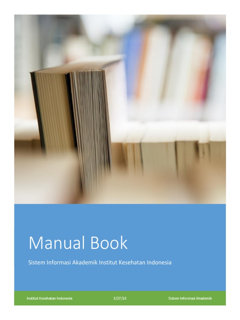 Manual Book Sistem Informasi Akademik Iki PDF | PDF
