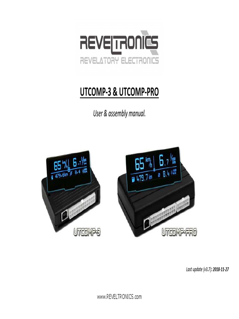 Utcomp-3 & Utcomp-Pro: User & Assembly Manual | PDF | Electrical ...