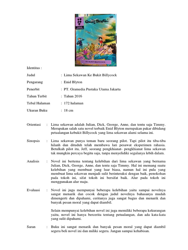 Lima Sekawan Ke Bukit Billycock | PDF