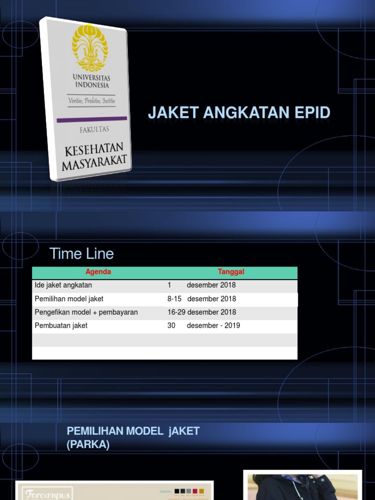 Jaket Angkatan Epid: Model dan Warna | PDF | Game & Aktivitas