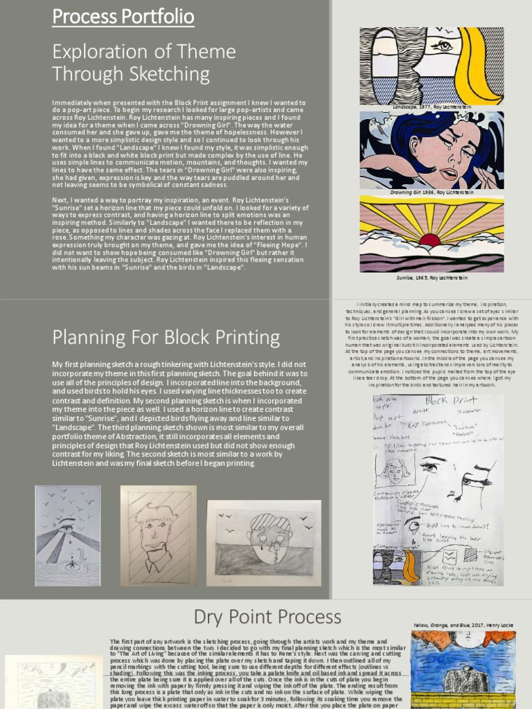 Process Portfolio | PDF | Paintings | Adobe Photoshop