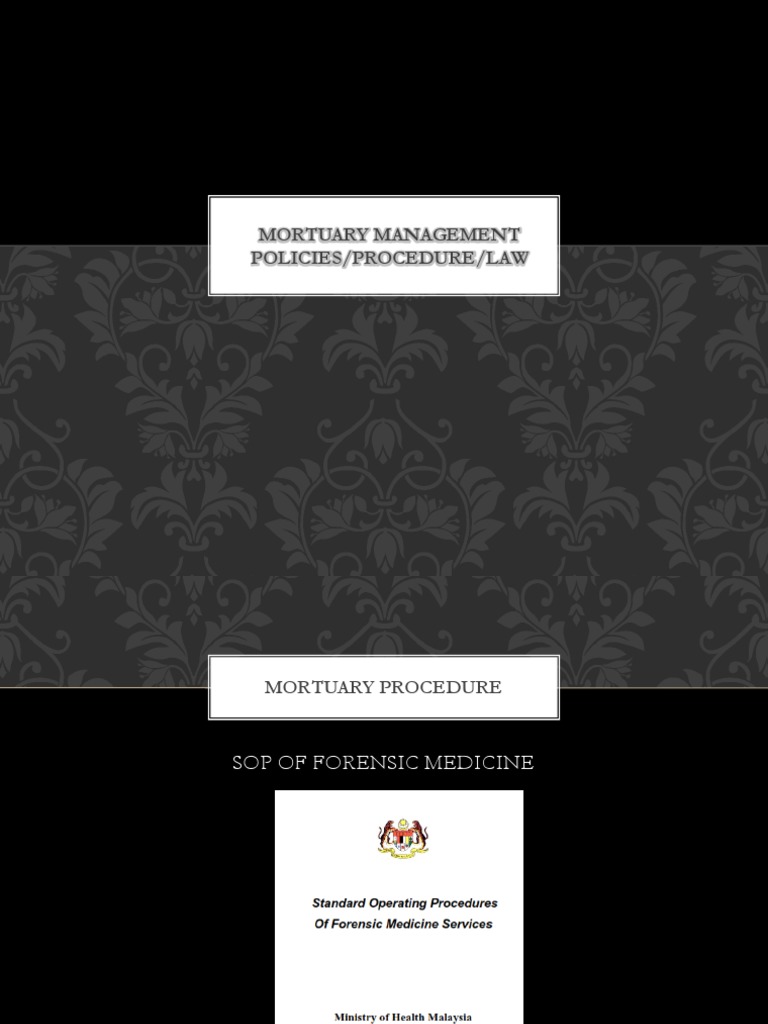 Mortuary Management Policies | PDF | Death | Causes Of Death