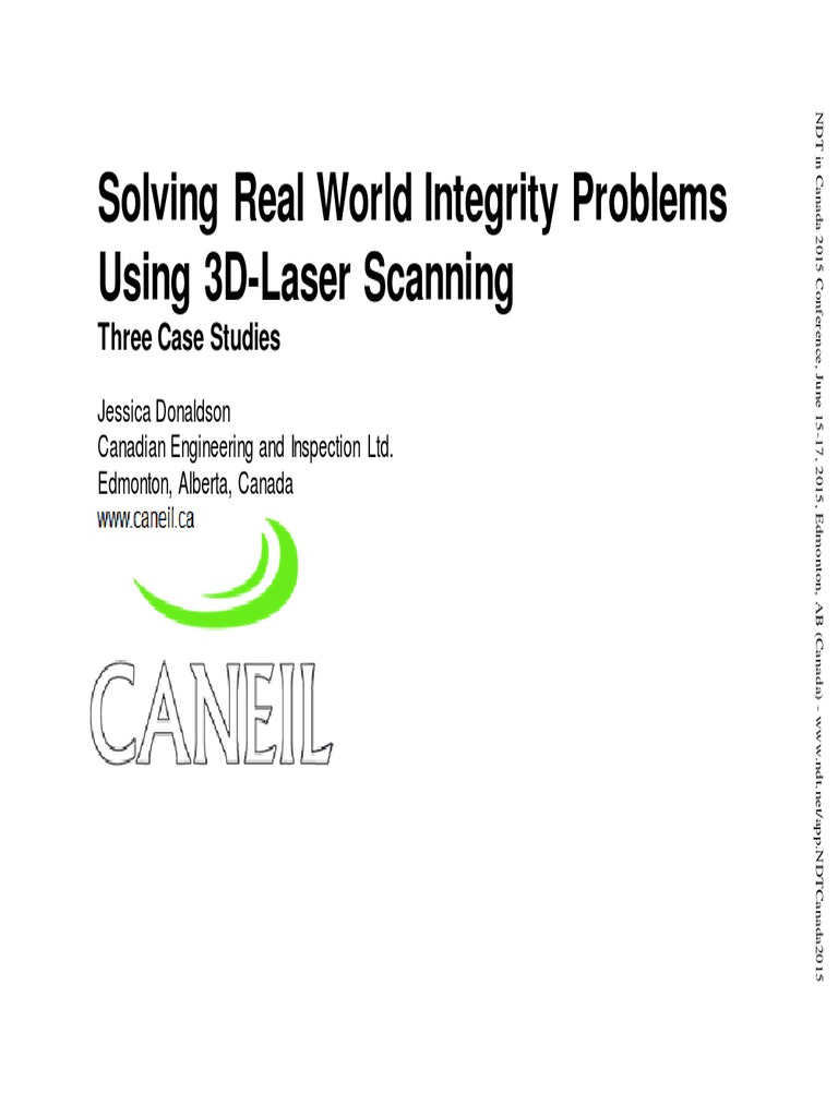Solving Real World Integrity Problems Using 3D-Laser Scanning | PDF ...